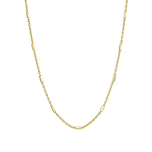 gorjana Women's Tatum Necklace, 18k Gold Plated, Link Bar Chain