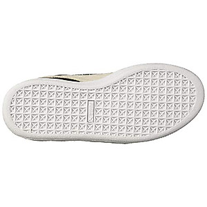 PUMA Suede Junior Sneaker (Little Kid/Big Kid) , Black/White, 7 M US Big Kid