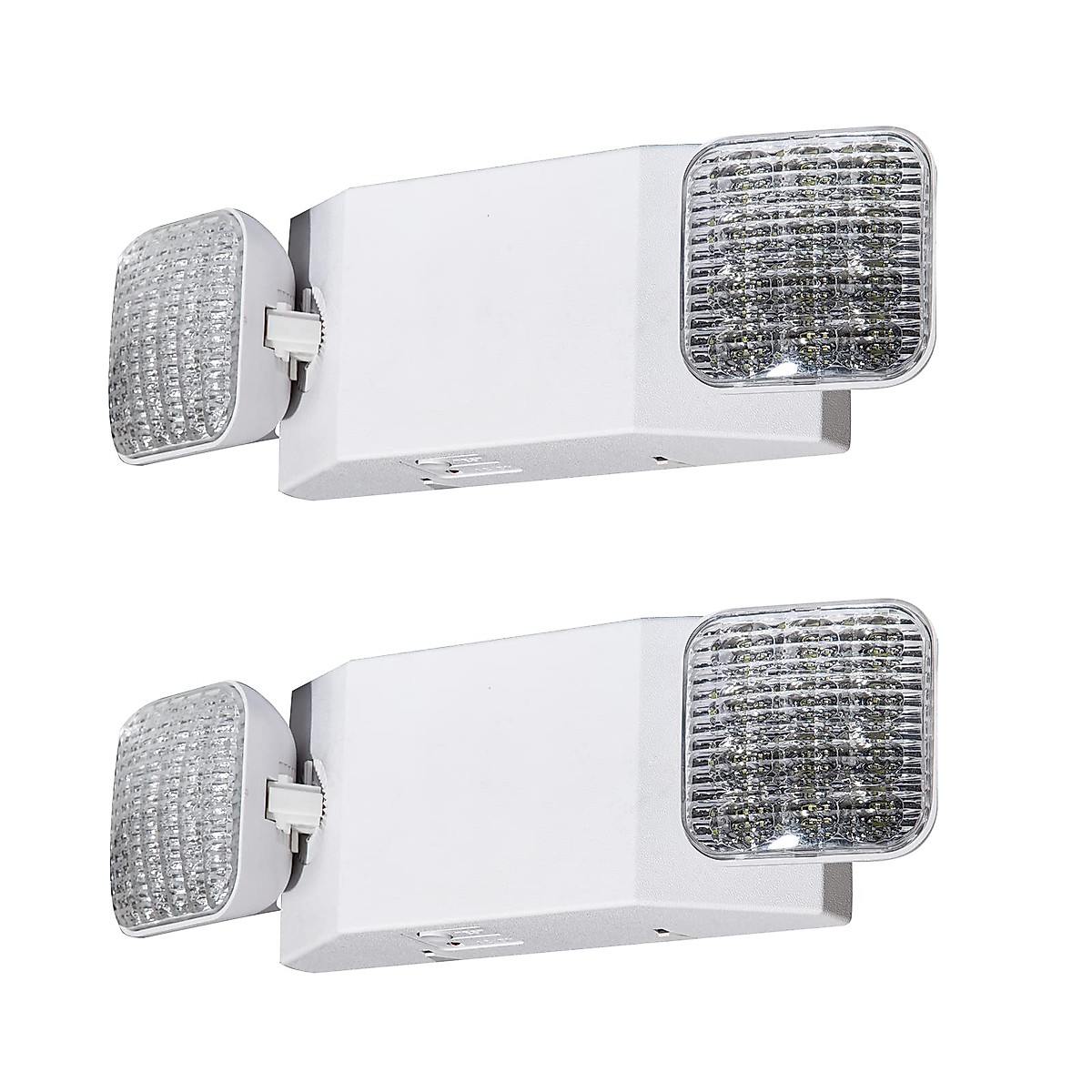 CM MZY Emergency Lights with Battery Backup,Commercial Emergency Light,Two Adjustable LED Light Head Emergency Lighting Fixtures,120-277V AC, UL Certified,2PCS