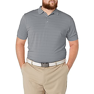 Callaway Men's Basic Short Sleeve Opti-Vent Open Mesh Polo Golf Shirt, Quiet Shade , Large