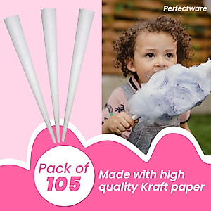 Perfectware Cotton Candy Cones 105ct