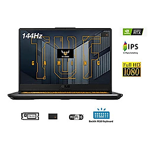ASUS 2022 New TUF High-Performance Gaming Laptop: 17.3" FHD 144Hz IPS Display, Intel Gaming H Core i5-11260H, 32GB RAM, 2TB NVMe SSD, 4GB Gefore RTX3050, WiFi-6, Backlit-KYB, DTS Audio, Win10H, T.F