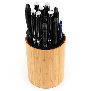 VaeFae Bamboo Knife Organizer, Kitchen Knife Storage