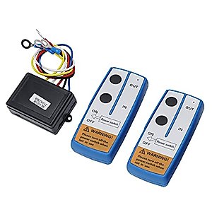 MaySpare Wireless Winch Remote Control Kit 100 Feet Handset Switch Controller 2pcs 12V Recovery Wireless Winch Remote Control for Car Truck Jeep ATV SUV