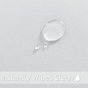 COMIO Marbled Table Cloth Round Cover with Elastic Waterproof,70inch, Vinyl with Flannel Backing, Banquet Tabl Cover； Picnic ；Outdoor