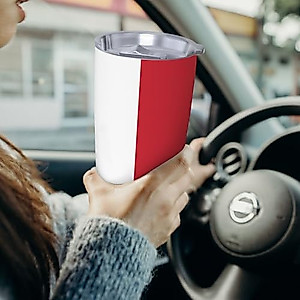 WXZYFP Car cup (single silver rim), can use a straw or drink directly, easy to use.Flag of Malta