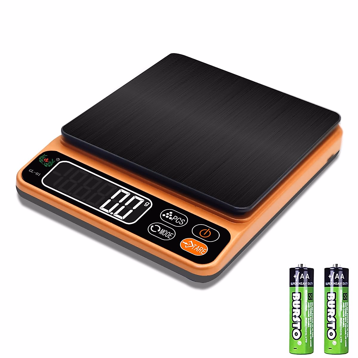 SCALE JAZZ Food Kitchen Scale for Cooking Baking Meal Prep Digital Kitchen Scale Grams Milliliters 1.1lbs/500g 0.01g/ 0.00035ozPreciseGraduation Backlit Display Battery Included