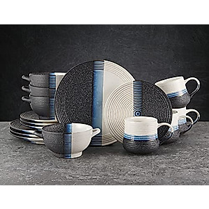 Pfaltzgraff Jaxon 16 Piece Dinnerware Set, Service For 4, Multicolor