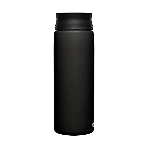 CamelBak Hot Cap Travel Mug, Insulated Stainless Steel, Perfect for taking coffee or tea on the go - Leak-Proof when closed - 20oz, Black
