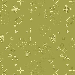 Art Gallery Fabrics Art Gallery MatchmadeThoughts Foliage Fabric, Green
