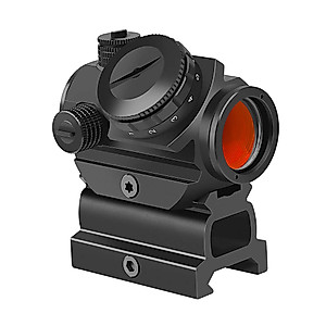 Feyachi RDS-23 2MOA Red Dot Sight Compact Red Dot Scope with 0.83” Riser Mount Absolute Co-Witness with Iron Sight