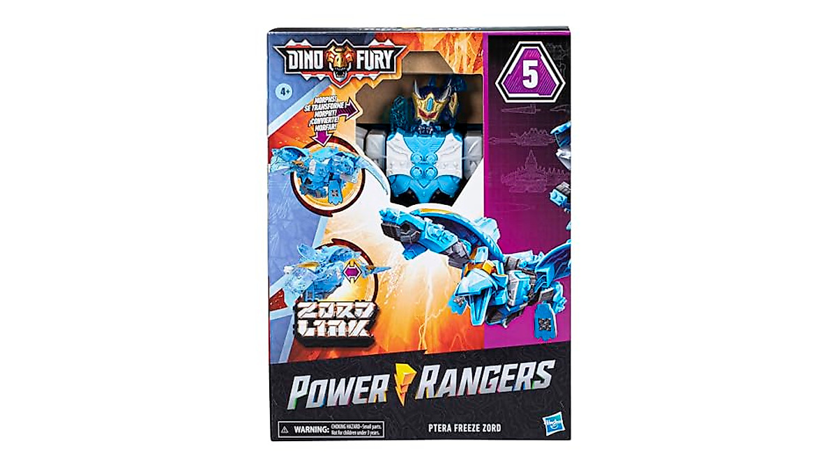 Power Rangers Dino Ptera Freeze Zord for Kids Ages 4+ | Build & Collect