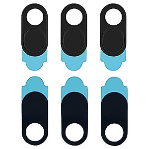 Diydeg Lens Cover, Webcam Protect Sticker Metal Camera Protect Sticker for Tablets for Smartphone(Black)