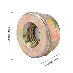 HCJspring 2Pcs Blade Nut Universal M10x1.25 Left Hand Thread Blade Nut String Trimmer Replacements for Brush Cutter Gear Head Blade Case Accessories