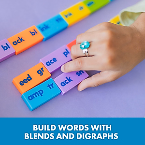 Educational Insights Phonics Dominoes Blends & Digraphs - Reading Learning Activities for Kids Ages 6+, Classroom and Teacher Must Haves