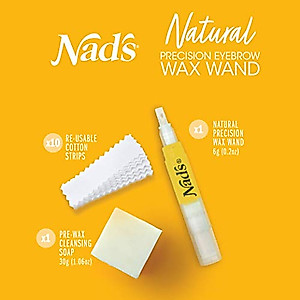 Nad's Eyebrow Shaper Wax Kit - Natural All Skin Types - Eyebrow Facial Hair Removal For Women