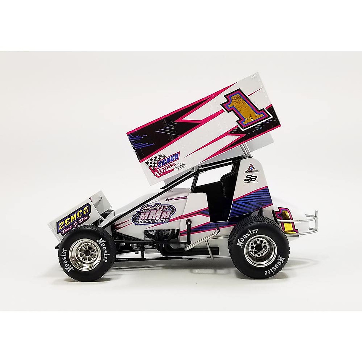 Winged Sprint Car #1 Logan Wagner ZEMCO Mac Magee Motorsports (2022) 1/18 Diecast Model Car by Acme A1822017