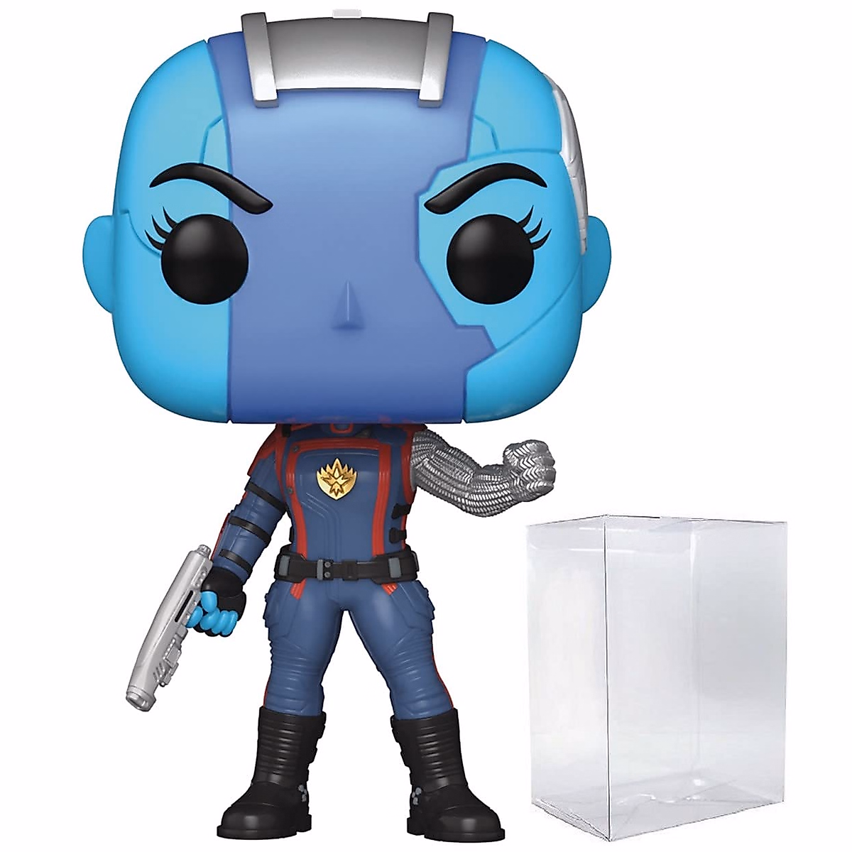 POP Marvel: Guardians of The Galaxy Volume 3 - Nebula Funko Vinyl Figure (Bundled with Compatible Box Protector Case), Multicolored, 3.75 inches