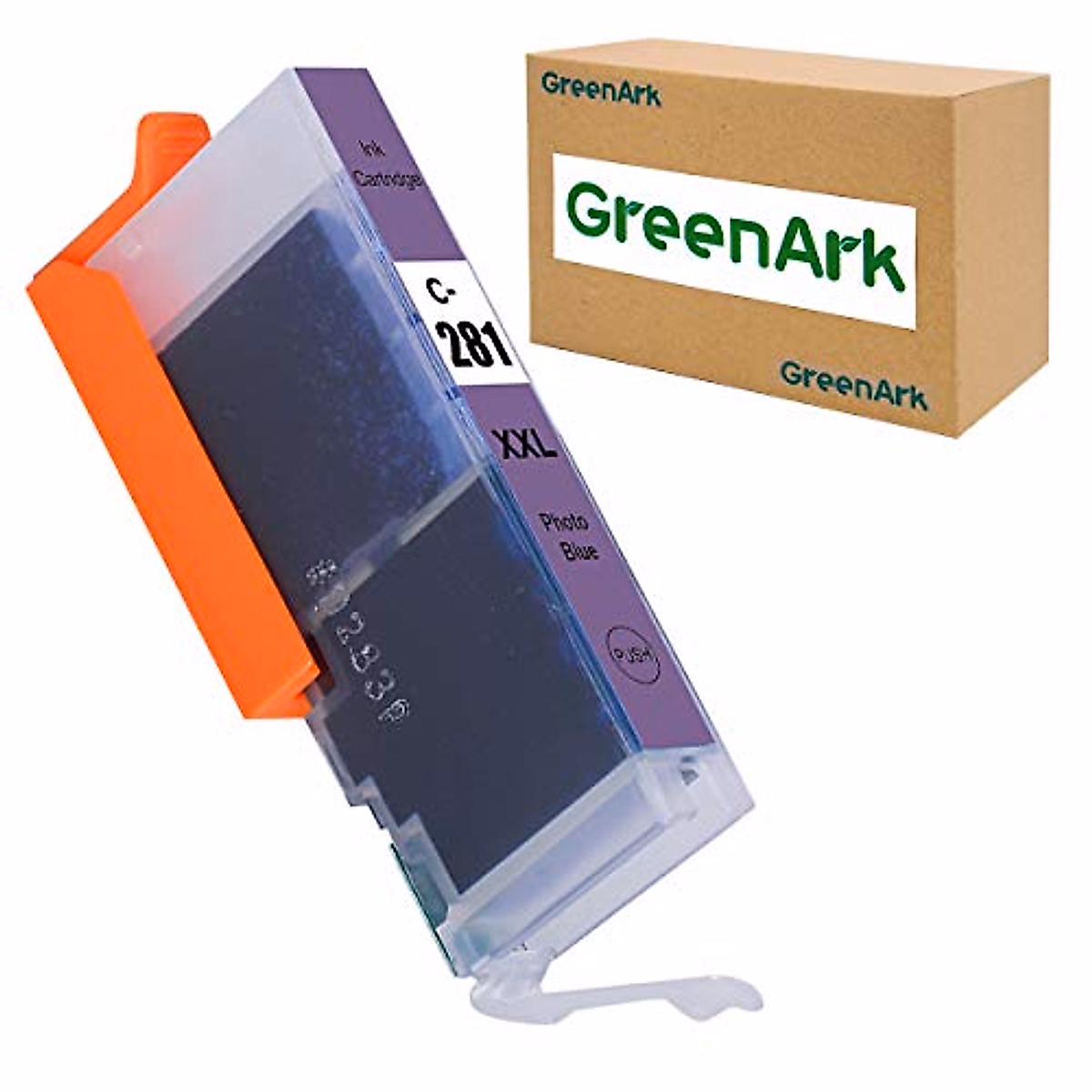 GreenArk 1 Pack Replacement for Canon CLI-281 CLI-281XXL PB Photo Blue Compatible Ink cartridges Ink Tank use with Canon PIXMA TS9120 TS8120 TS8220 Wireless All in One Printers