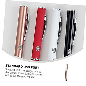 Beavorty Medical Flashlight Inspection Torch Electric Torch Inspection LED Examination Pen Light Inspection Light LED Inspection Lamp Pen Lights Penlights for Nurses Zinc Alloy