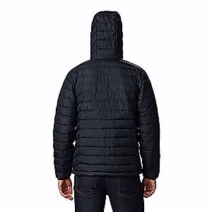 Columbia Men's Powder Lite Hooded Jacket, Black, Large