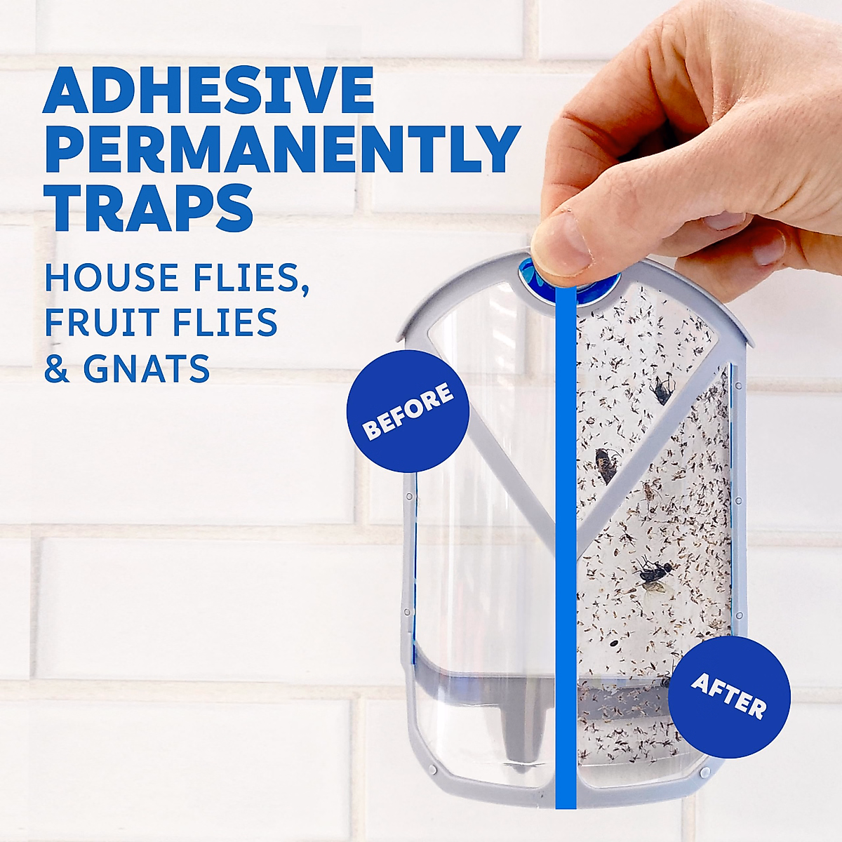 Zevo Flying Insect Trap Refill Cartridges, Fly Trap, Fruit Fly Trap (2 Refill Cartridges)