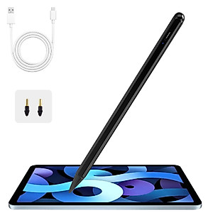 Pencil for iPad (2018-2024),EDIVIA New Fast Charging and Palm Rejection Stylus Pen for iPad Pro M4 2024,iPad Air M2 2024,iPad Pro 11/12.9 Inch,iPad Air 5th 4th 3rd, iPad 10th/9th Generation,Black