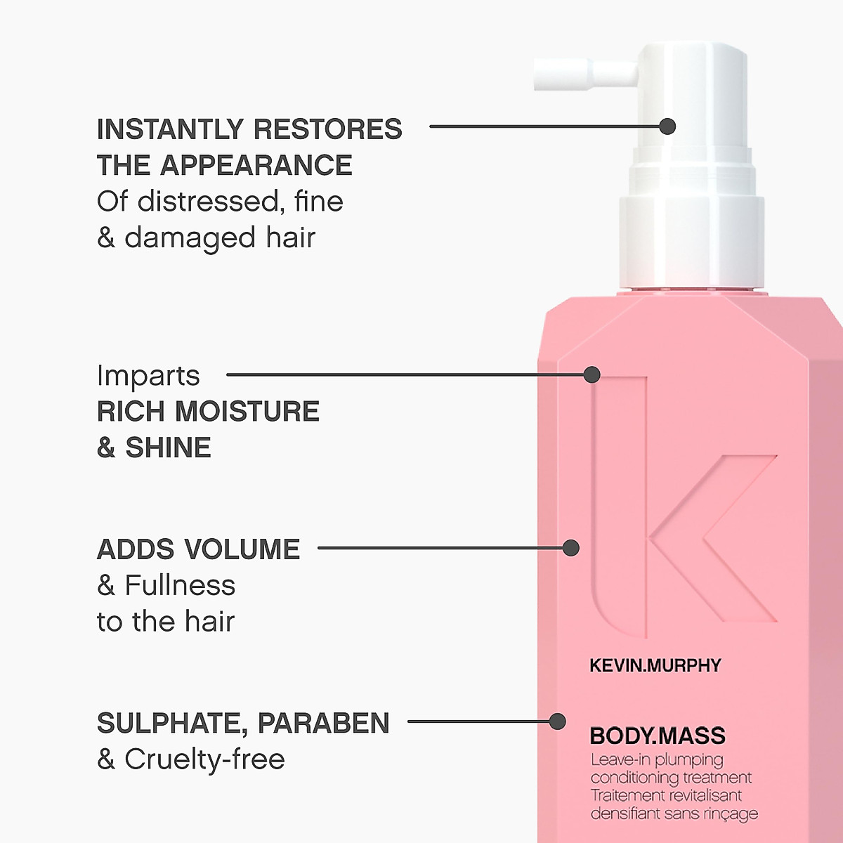 Kevin Murphy Body Mass For Thinning Hair Treatment -Option 3.4 oz