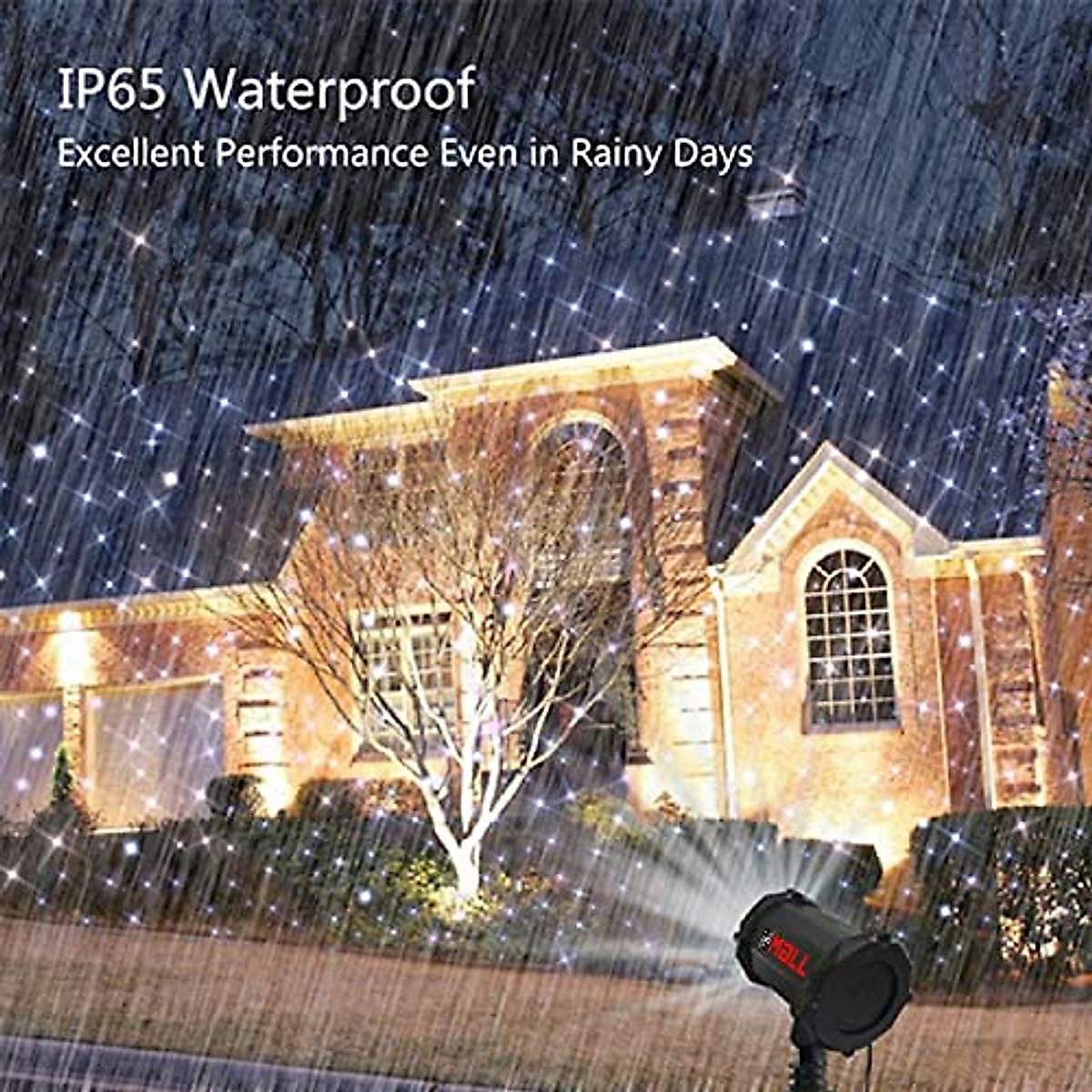 LedMAll Bluetooth Motion Full Spectrum 7 Color White Star Effects Laser Christmas Decorative Lights Remote Control