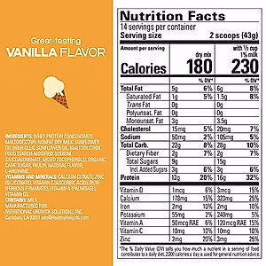 Healthy Height Grow Daily 3 Protein Powder (Vanilla) - Developed by Pediatricians - High in Protein Nutritional Shake - Contains Key Vitamins & Minerals