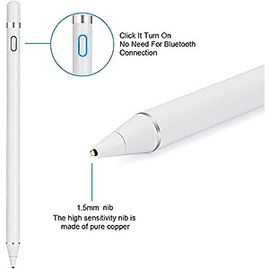 Active Stylus Pen Compatible with Amazon Kindle Fire HD 7 (2013 Release),8.9 (2012 Release)/ 10 Plus (2021 Release)/ 6 (2014 Release) - Digital Capacitive Touch Rechargeable Palm Rejection