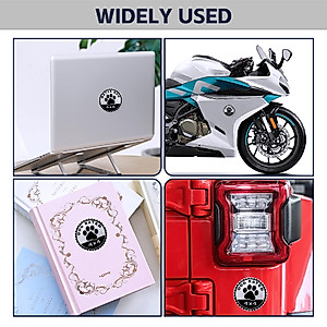 Dogs Badge Rated Car Emblem, 4 x 4 Automotive Car Badge Decals Stickers, 3D Metal Car Badges Round Emblem Decals, Car Exterior Emblems Badge Compatible with Jeep Wrangler Vehicles Trucks SUV