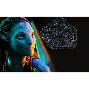 Metal Trays with PVC Soft Magnetic Lid Metal Tray with Lid Cover Small Cute Decorative Tray Ideal Storage for Home or on The Go, 7" x 5.5" (Blue)