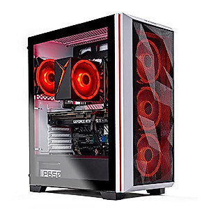 Skytech Gaming Chronos Gaming PC Desktop – AMD Ryzen 7 5700X 3.4 GHz, NVIDIA RTX 4070 Ti, 1TB NVME SSD, 16GB DDR4 RAM 3200, 750W Gold PSU, 11AC Wi-Fi, Windows 11 Home 64-bit