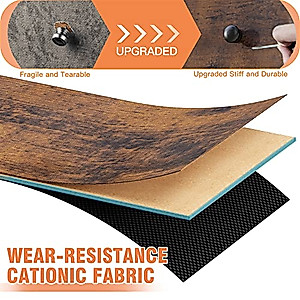 EnHomee Dresser, Dresser for Bedroom with 12 Drawers, Tall Dresser with Wooden Top and Metal Frame, Bedroom Dresser Dressers & Chests of Drawers Clearance, 40.6" W x 11.7" D x 43.7" H, Rustic Brown