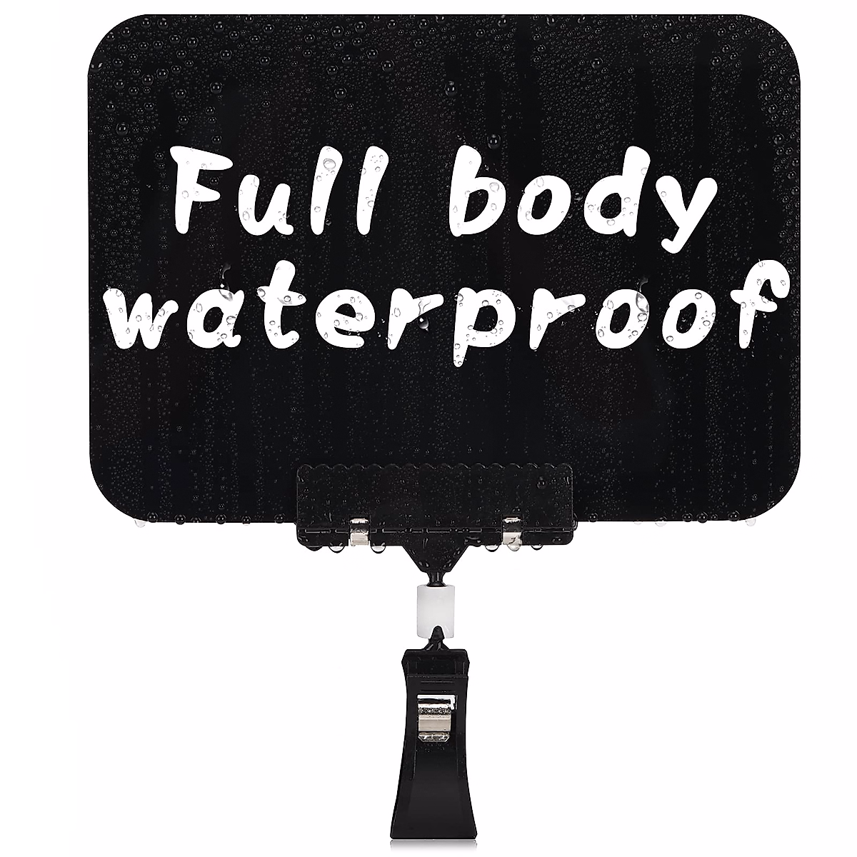 Mlici Clip on Sign Holder Chalkboard Clips, 4 Pack 8.2 x 5.8 Inch Sign Holder Clip for Retail Store Signs Displays, Black Plastic Sale Signs for Food Label Display Rotating Signs Table Clip