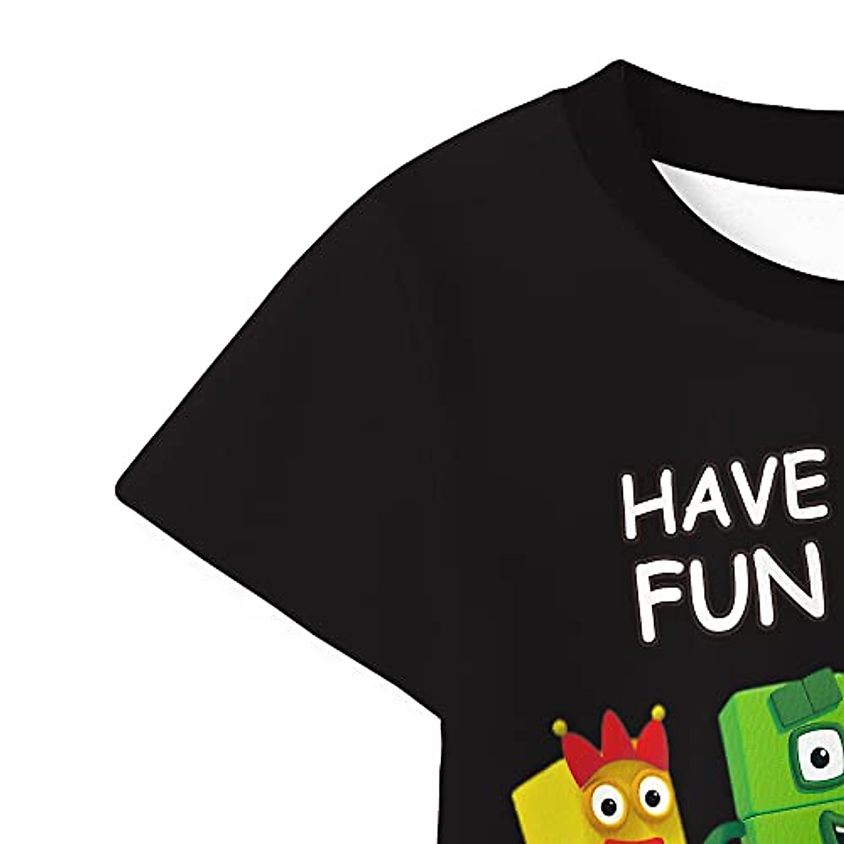 Difforever Boys Numbers Cartoon Short Shirts and Pants Sets Kids Girls Cartoon Home Daily Playwear Causal Wear for 4-8 Years