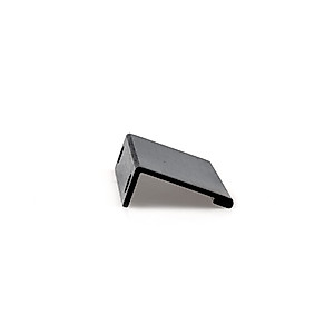 Richelieu Hardware BP989880990 Lincoln Collection 3 1/8-inch (80 mm) Center-to-Center Brushed Black Modern Cabinet and Drawer Edge Pull Handle for Kitchen, Bathroom, and Furniture