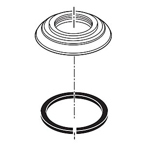Delta Faucet RP62474SS Leland Handle Base and Gasket, Stainless