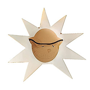 xkcostume Security Breach Sun Moon Clown Masks Cosplay Costume Props Halloween Accessories Latex (orange)