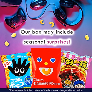 SHOGUN CANDY, 40 Pcs Japanese Snacks and Japanese Candy, Popin Cookin Japanese Snack Box, Kawaii Dagashi Box, (TSUKUYOMI Mystery BOX)