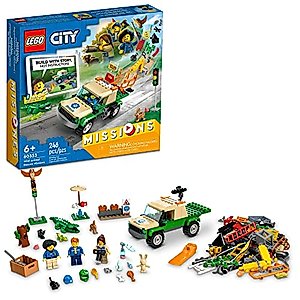 LEGO City Wild Animal Rescue Missions 60353 Interactive Digital Building Toy Set for Kids, Boys, and Girls Ages 6+ (246 Pieces)