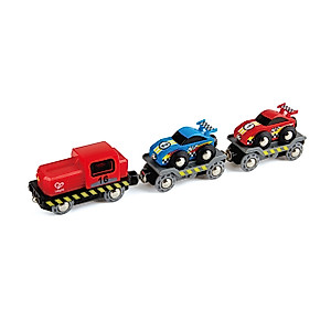 Hape Race Car Transporter, L: 11, W: 2, H: 1.5 inch