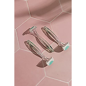 Kai About Body Bikini Shavers - Gentle Razors for Shaving, Trimming & Exfoliating - Includes 3 Beauty Groomers