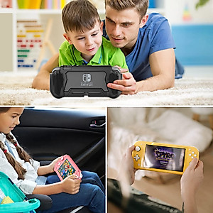 Switch Lite Protective Case Compatible with Nintendo Switch Lite, Kmasic Full-Body Rugged Protection Switch Lite Cover Built-in Screen Protector, Anti-Scratch Cover for Nintendo Switch Lite Skin