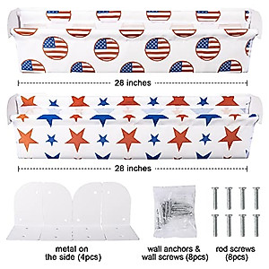 Mefirt Floating Shelves, Wall Mounted Storage Shelves, Set of 2 28.6 inch Wall Floating Shelf Organizer for Bedroom, LivingRoom, Office, Entryway, Toilet, Laundry Room Storage & Decoration