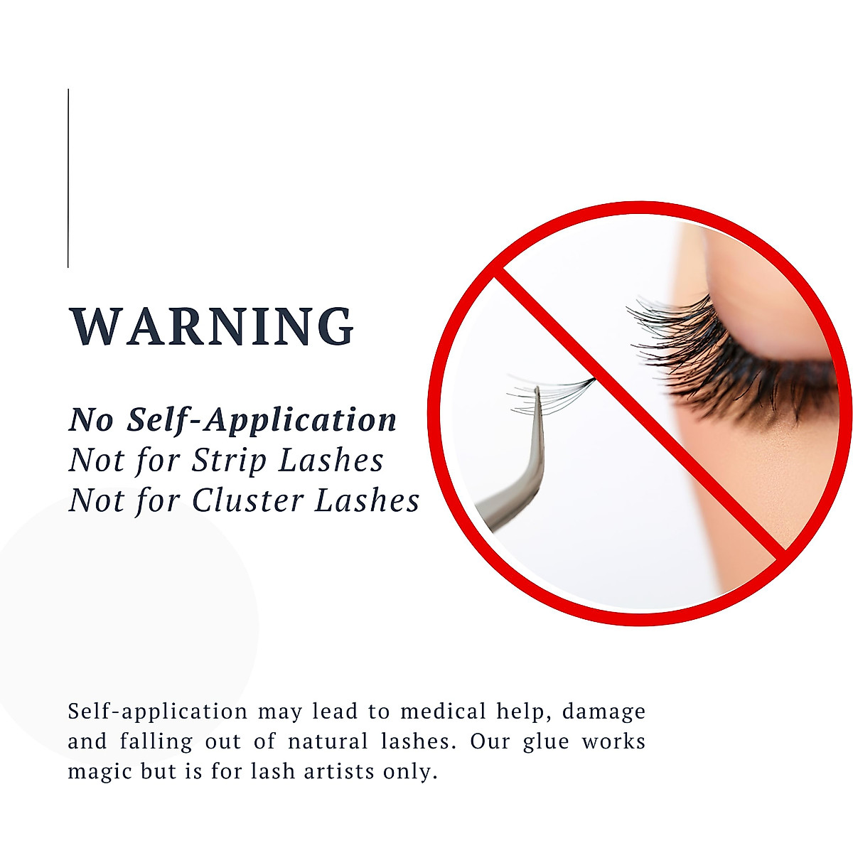 All New Professional Eyelash Extension Glue by BEAUTIENA – 7 Weeks Retention 1.0-2.0 Secs. Drying Time Semi-Permanent Long Lasting Lash Glue Eyelash Glue 0.17 Oz. (5ml) / Never for Self-Application