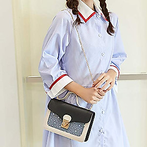 WANGPU Fashion Lady Shoulders Small Backpack Sequin Purse Mobile Phone Messenger Bag Shoulder Bags