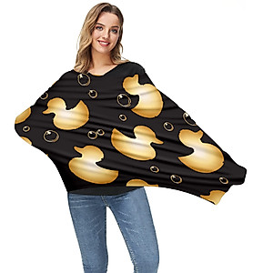 Baby Car Seat Stroller Covers Cute Gold Duck On Black Nursing Cover Breastfeeding Scarf Soft Breathable Stretchy Coverage Carseat Canopy Cover for Boys and Girls Multi Usefor Baby Shower
