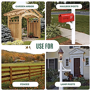 WIMART Fence Post Anchor 4''x4'', Heavy Duty Metal Fence Post Anchor Ground Spike 36''x4''x4'' for Fence, Mailbox, Bird Feeder, Decking. with The Black Powder Coating Cover on The Surface (Set 4)